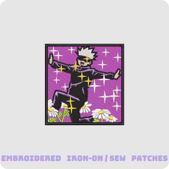 Gojo Satoru Jujutsu Kaisen Embroidered patches – AMOEMBROIDERY