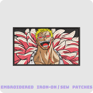 Donquixote Doflamingo One Piece Embroidered patches – AMOEMBROIDERY